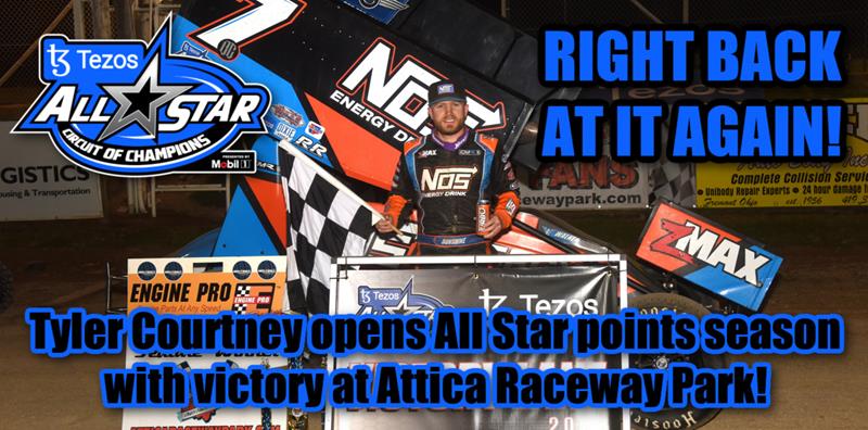 Tyler Courtney Opens All Star Points Season With Victory At Attica ...